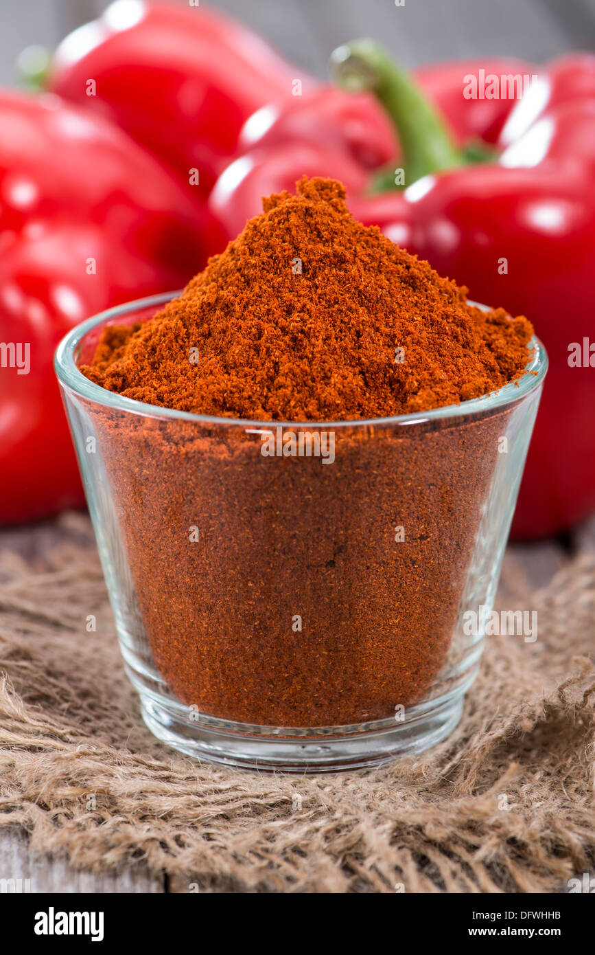 Small Portion of Paprika Powder Stock Photo - Alamy