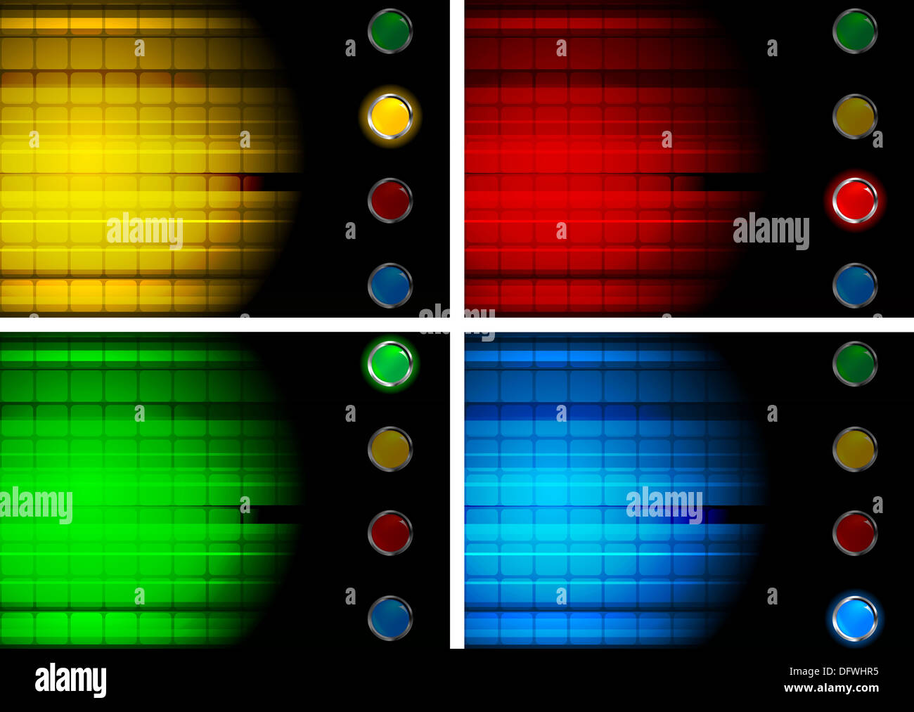 Set of abstract simple backgrounds - eps 10 Stock Photo - Alamy