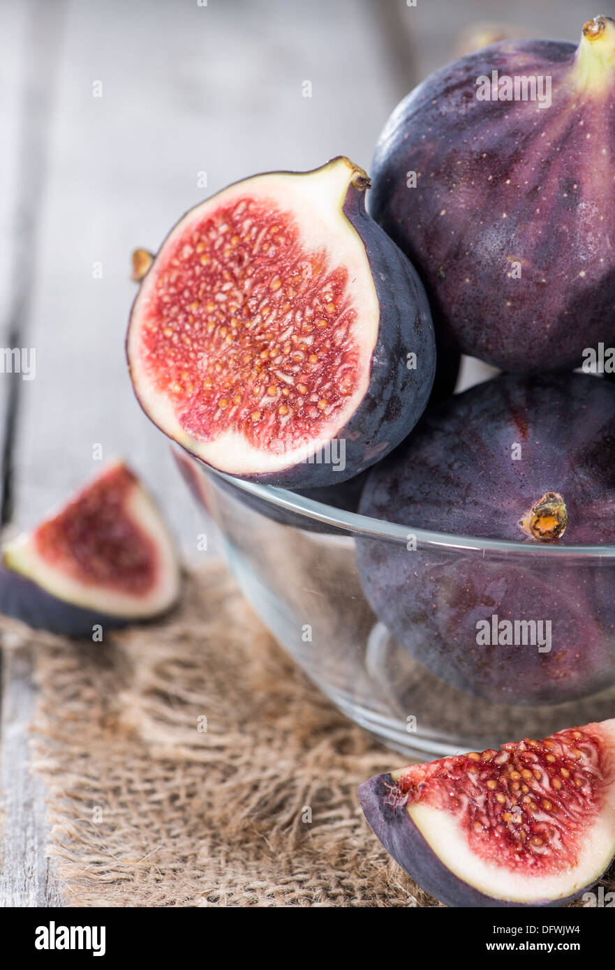 Portion of fresh Figs (close-up shot Stock Photo - Alamy