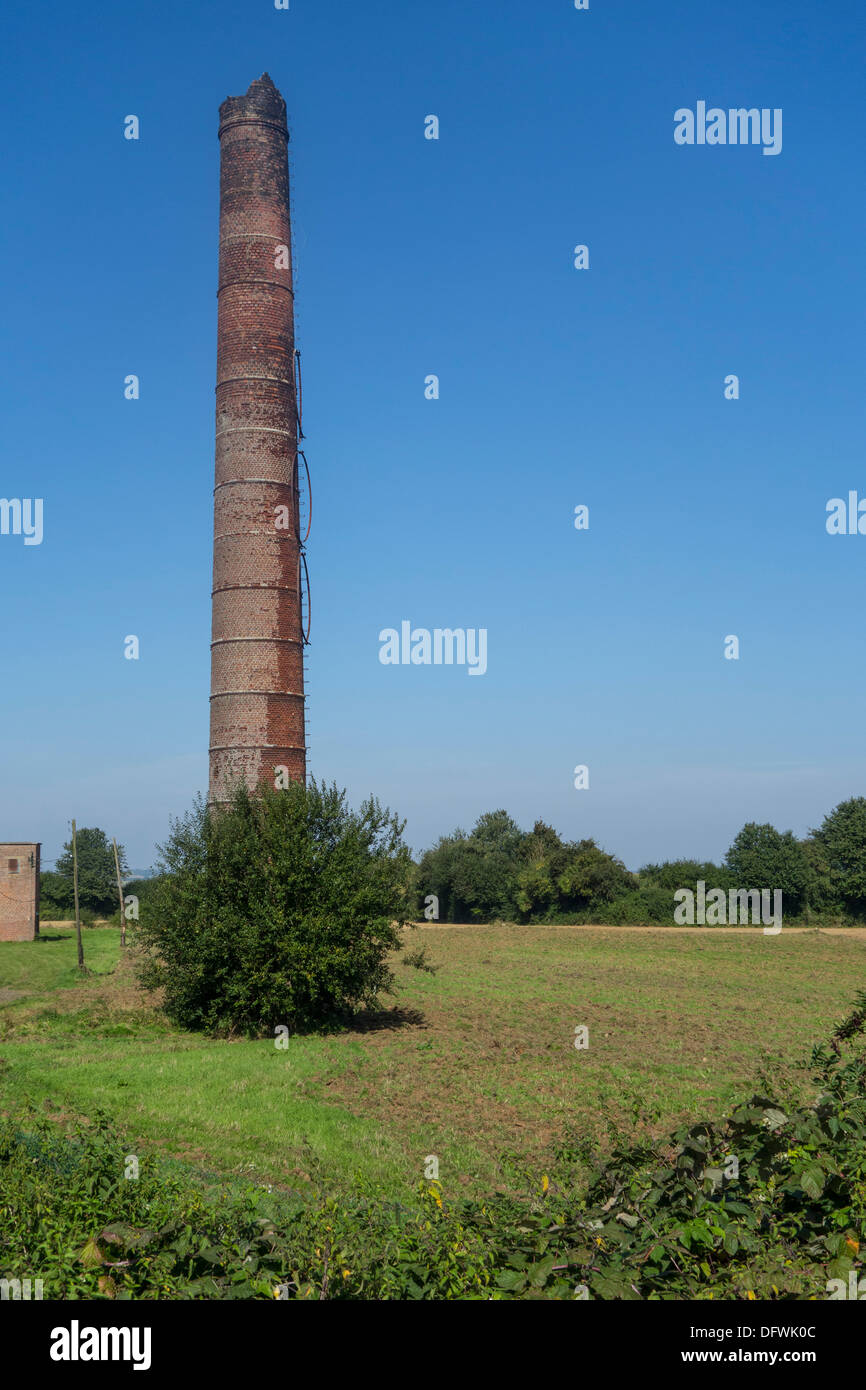 Chimney of brickworks near crash site of Red Baron, German WWI ace ...