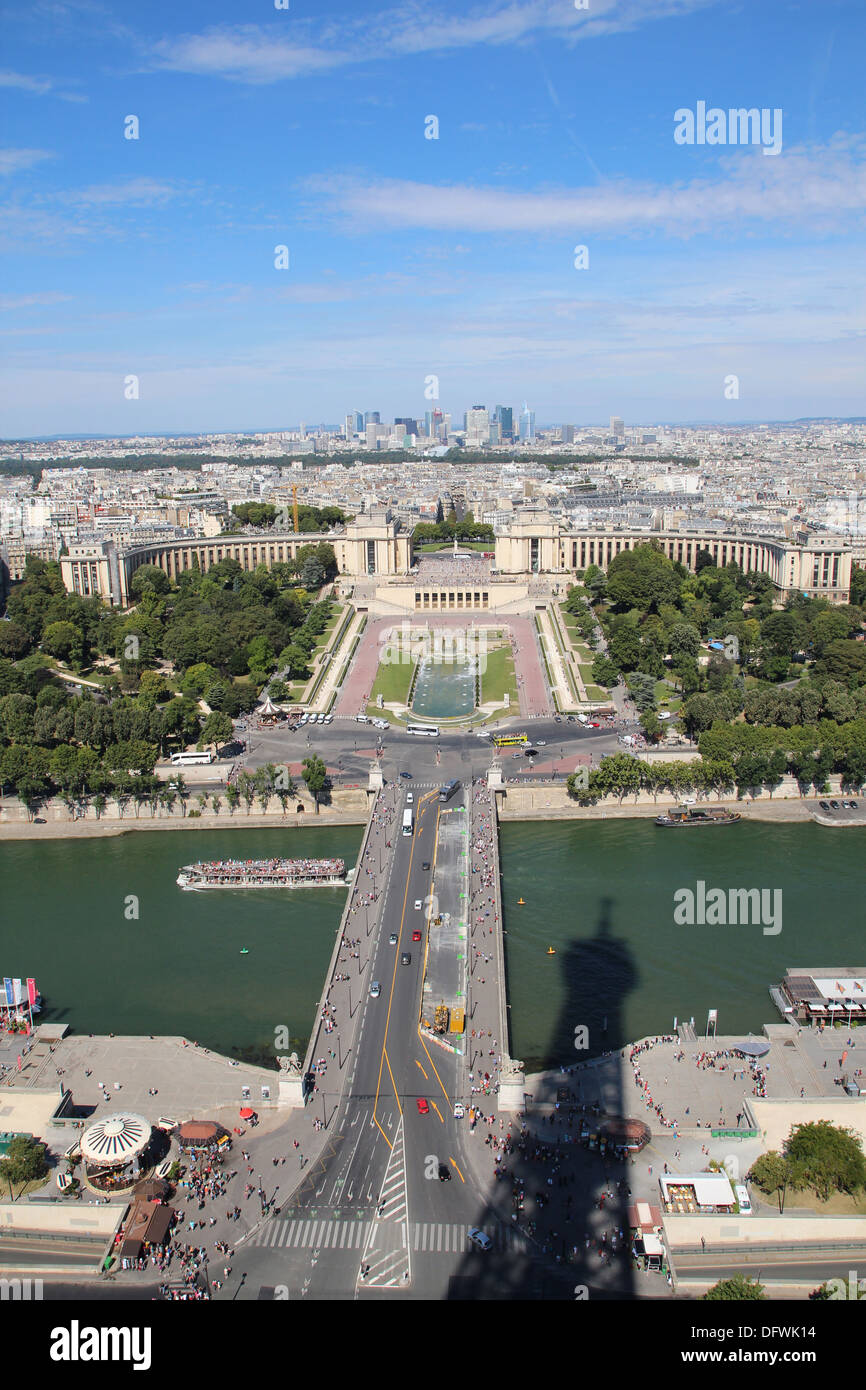 Eiffel Tower shadow Stock Photo - Alamy