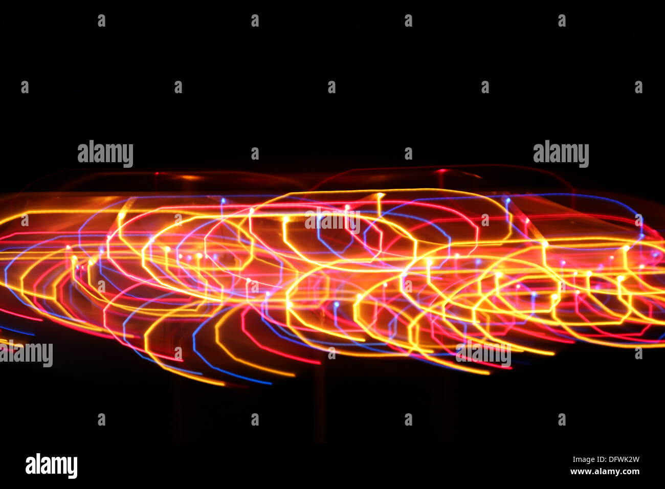Multi colored light painting Stock Photo - Alamy