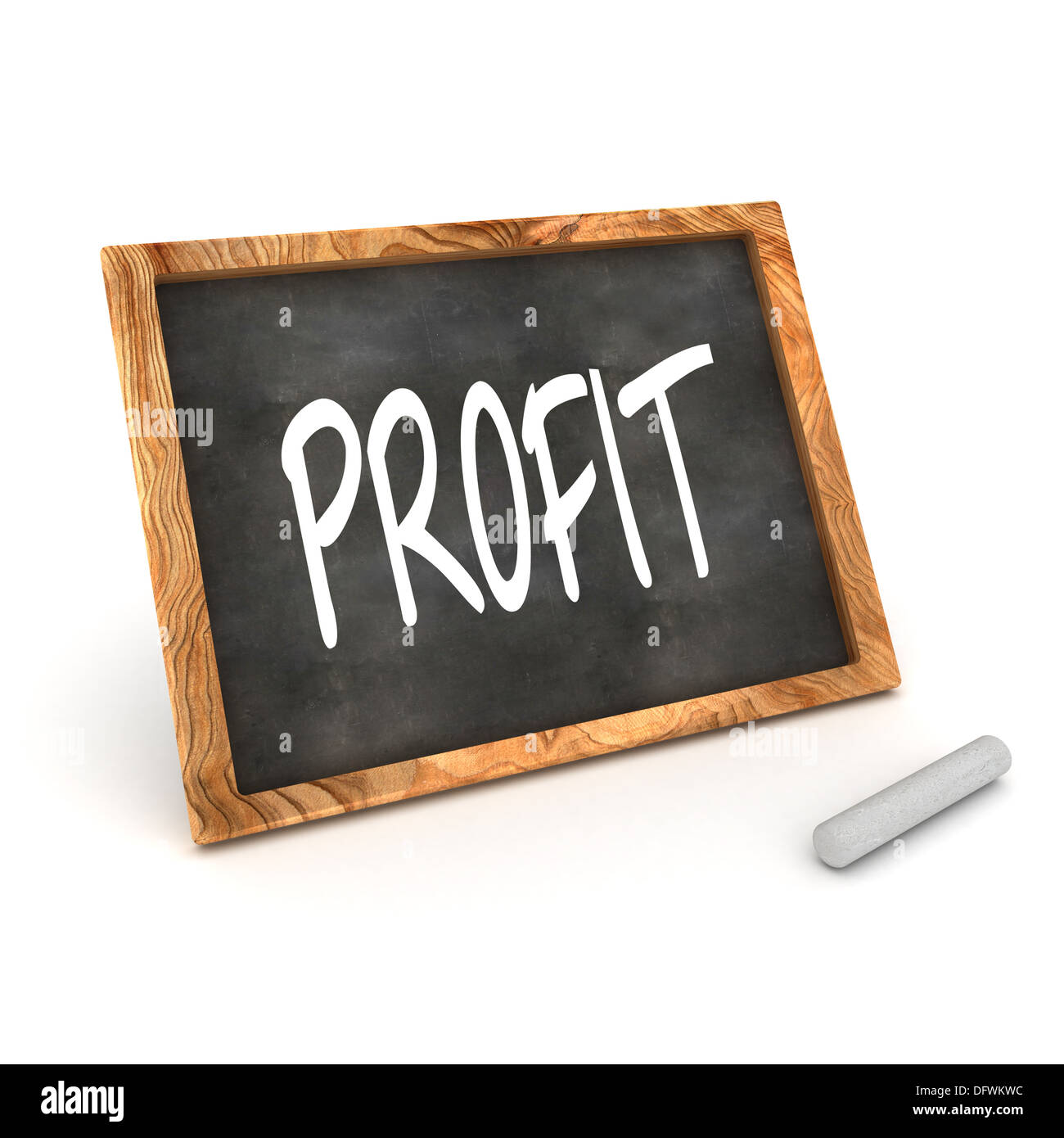 A Colourful 3d Rendered Concept Illustration showing "Profit" writen on ...