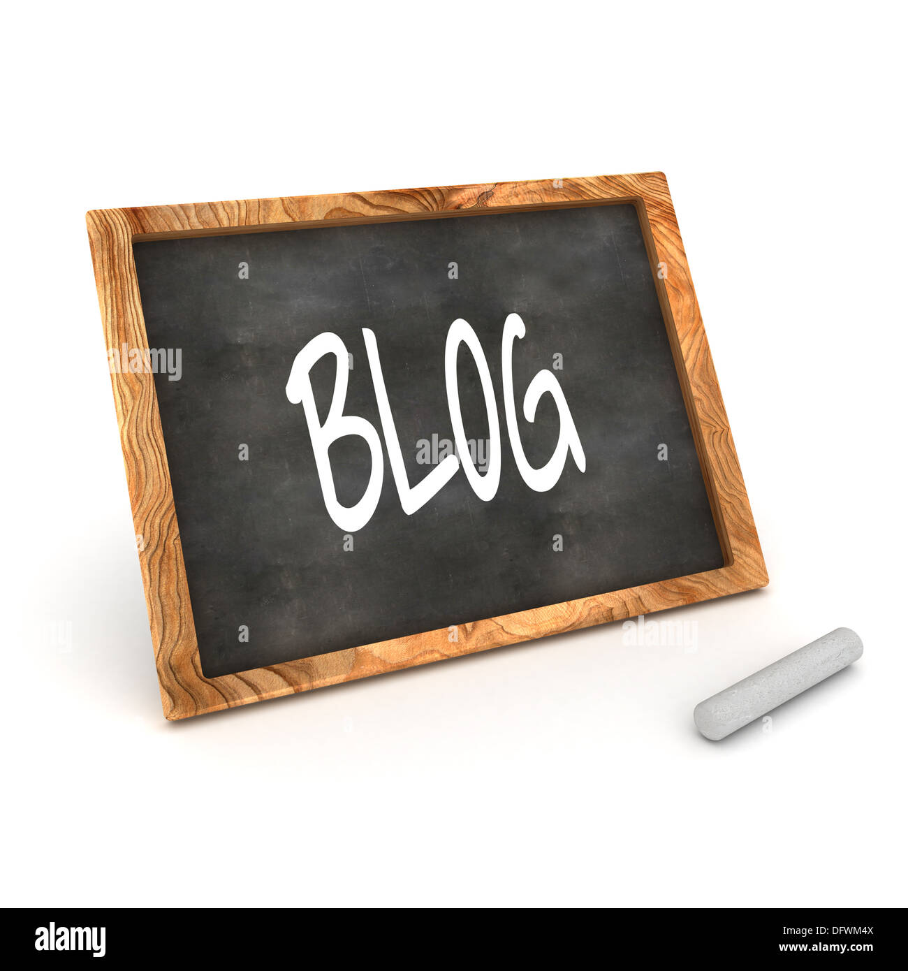 A Colourful 3d Rendered Concept Illustration showing "Blog" writen on a ...