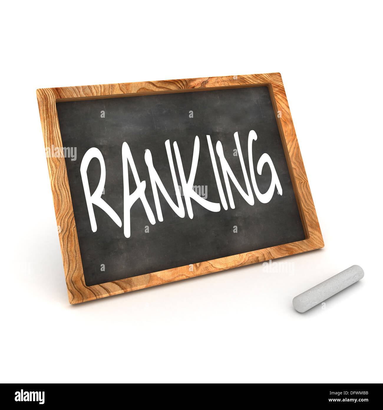 A Colourful 3d Rendered Concept Illustration showing "RANKING" writen ...