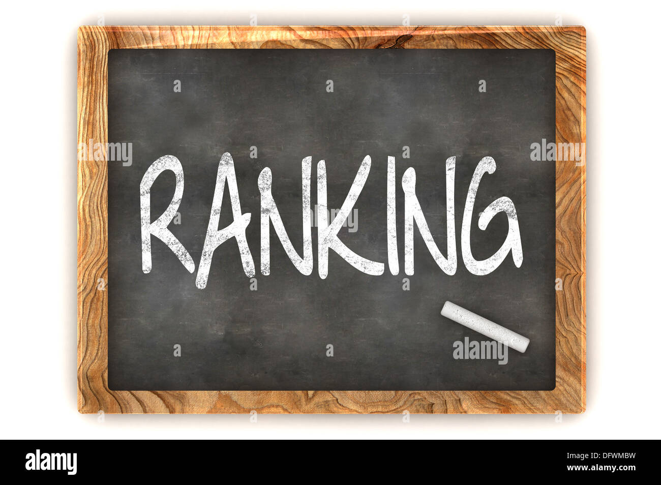 A Colourful 3d Rendered Concept Illustration showing "RANKING" writen ...
