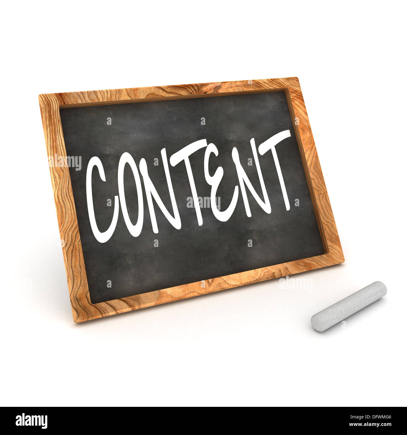 A Colourful 3d Rendered Concept Illustration showing "Content" writen ...