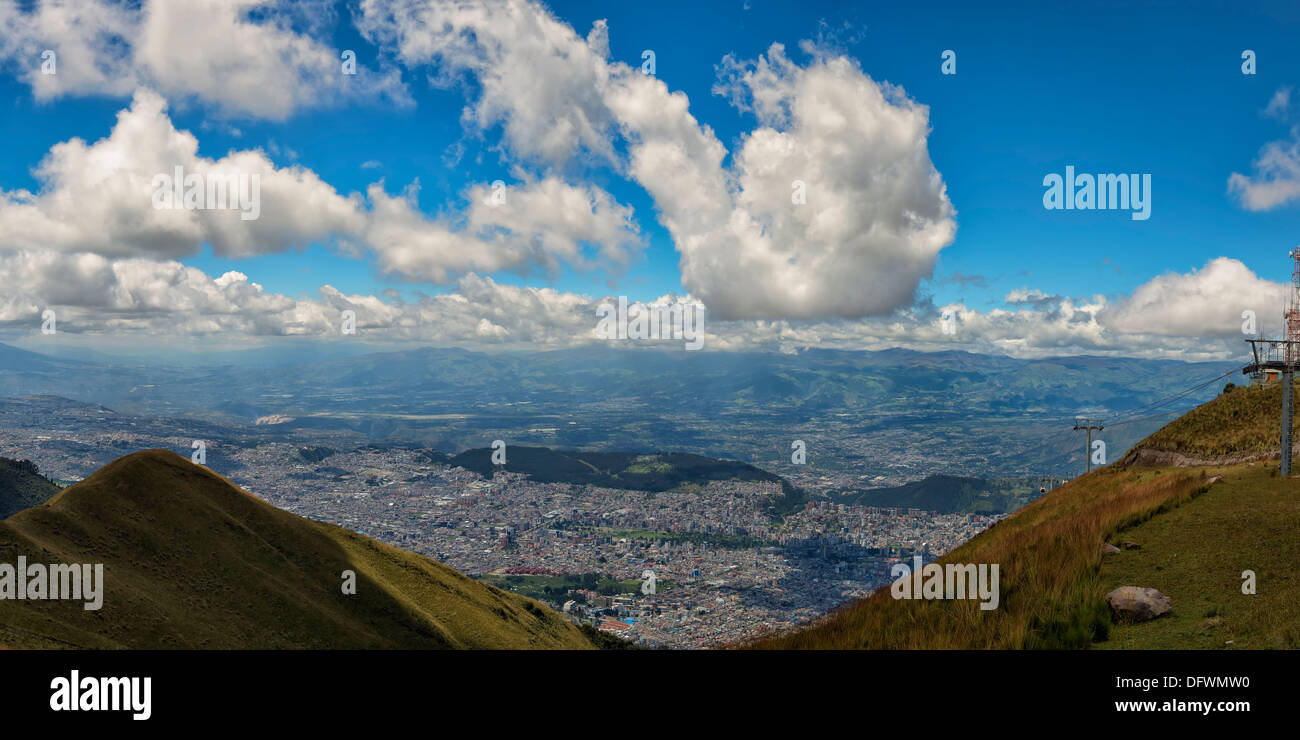 Panorama over Quito, Pichincha Province, Ecuador Stock Photo - Alamy