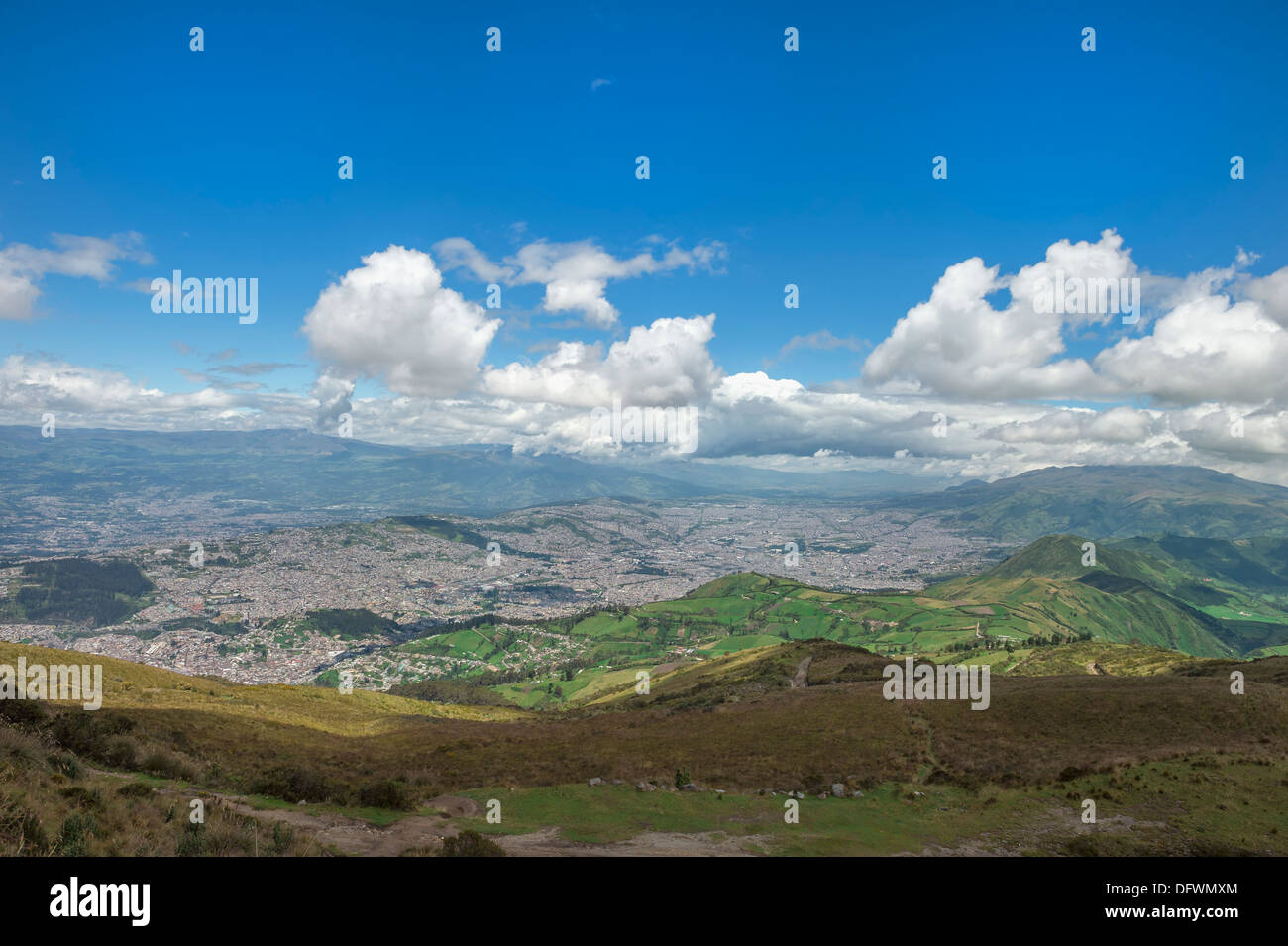 Panorama over Quito, Pichincha Province, Ecuador Stock Photo - Alamy