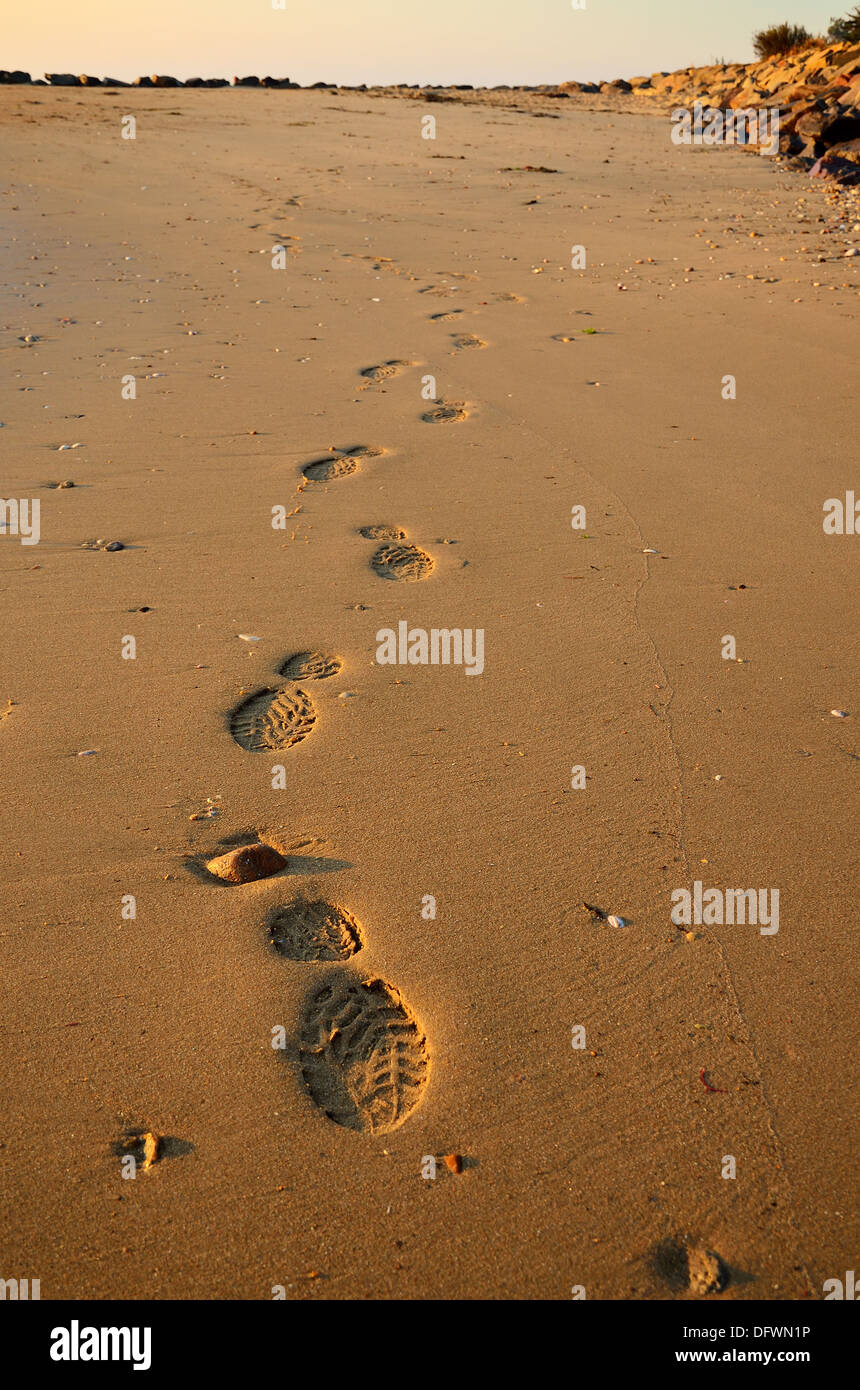Follow footprints hi-res stock photography and images - Alamy