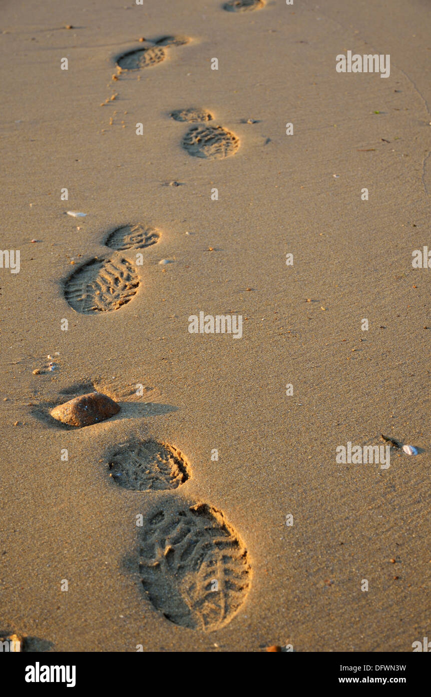 Follow footprints hi-res stock photography and images - Alamy