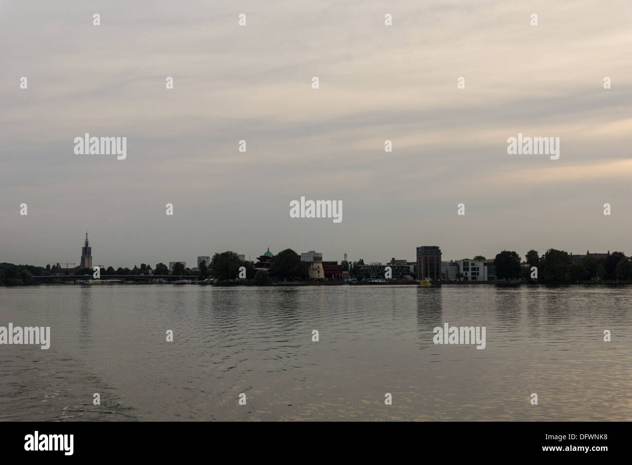 The skyline of Potsdam from seaside Stock Photo - Alamy