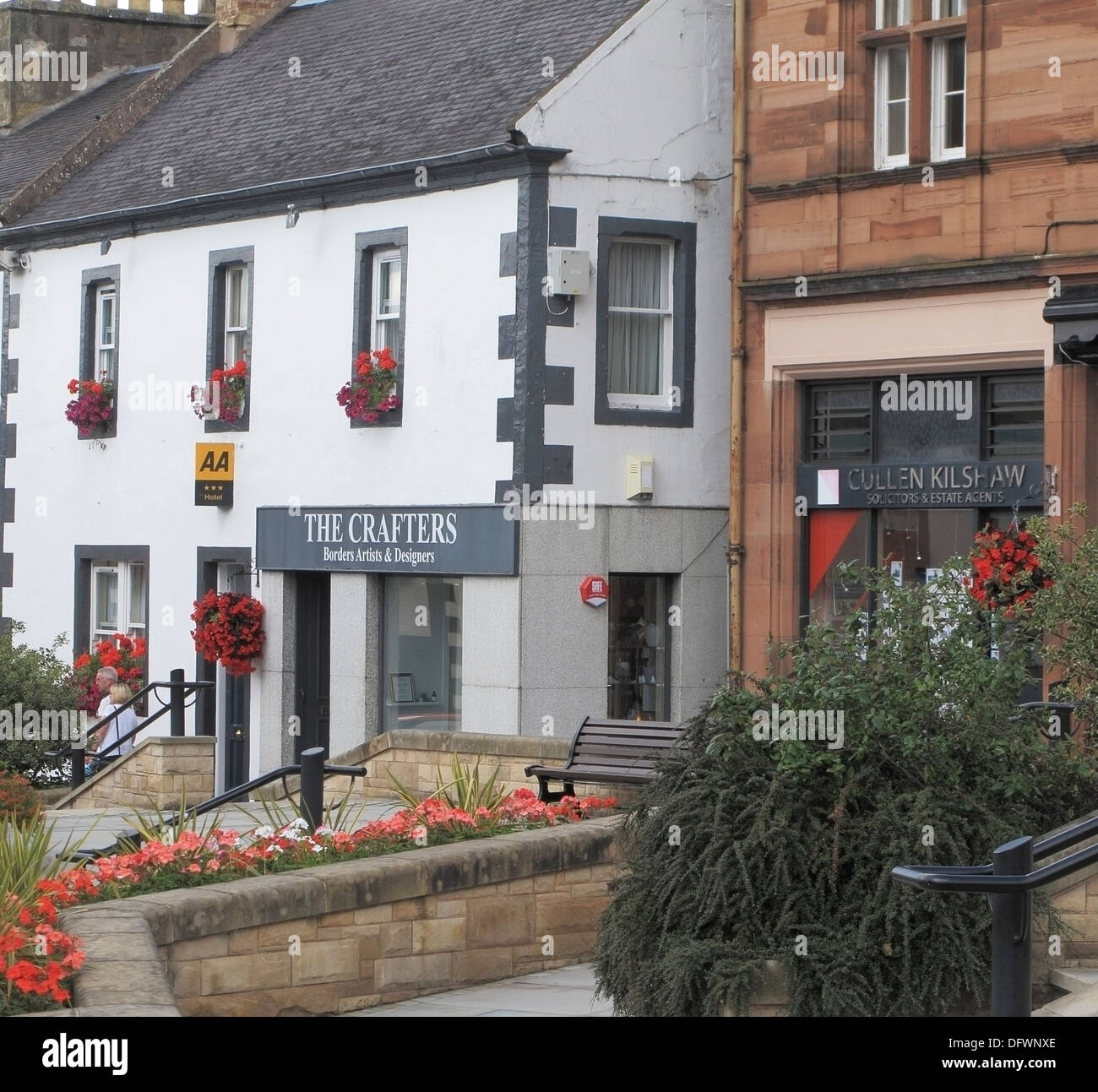 Melrose town scottish borders hi-res stock photography and images - Alamy