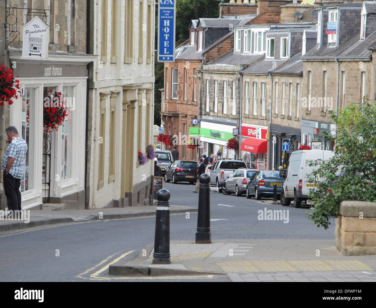 Melrose town centre borders scotland hi-res stock photography and ...