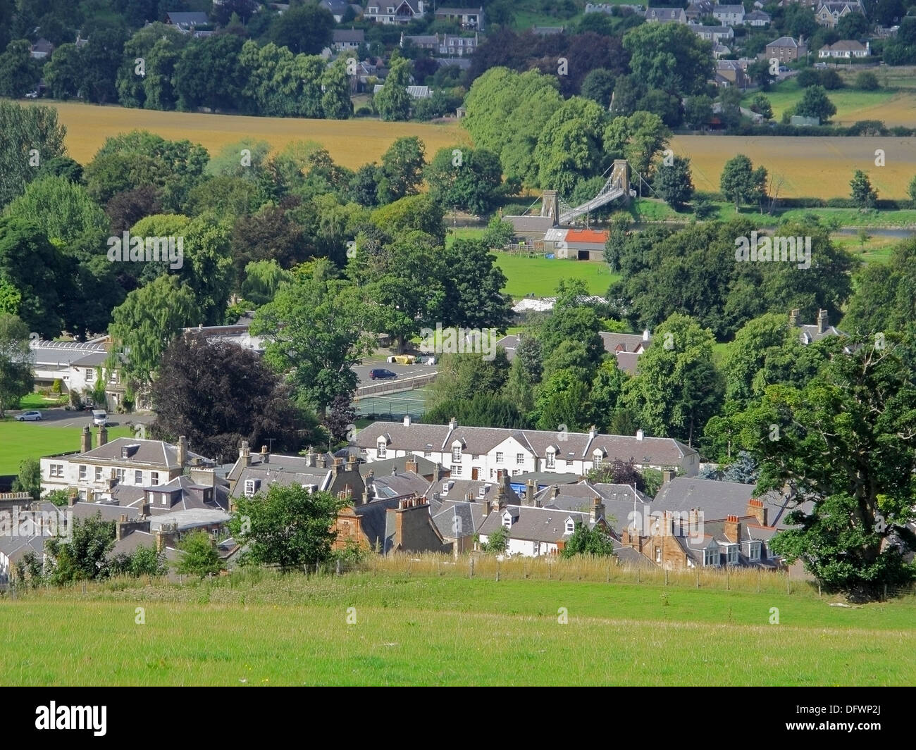 Melrose town scottish borders hi-res stock photography and images - Alamy