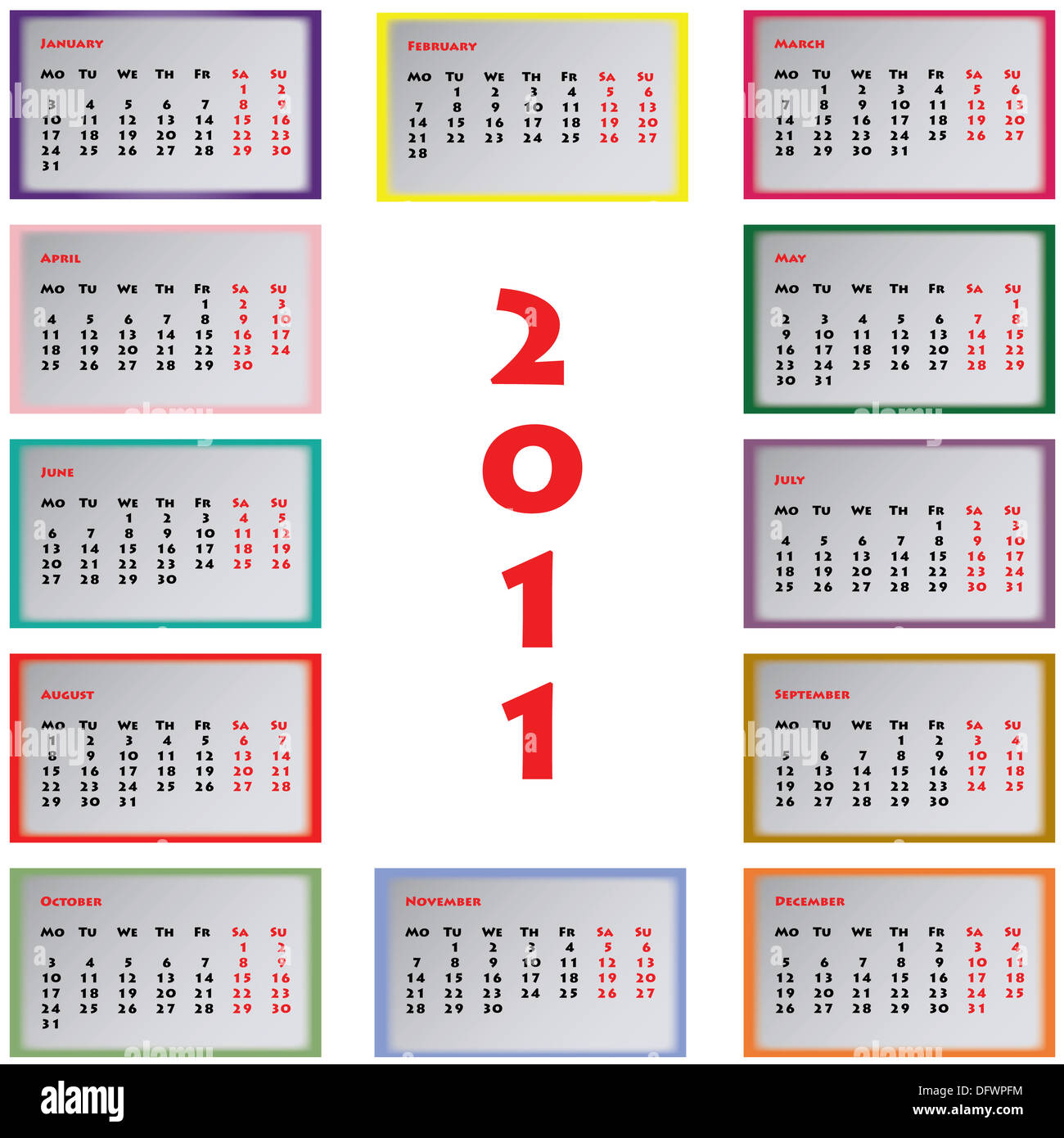 calendar for 2011 Stock Photo - Alamy