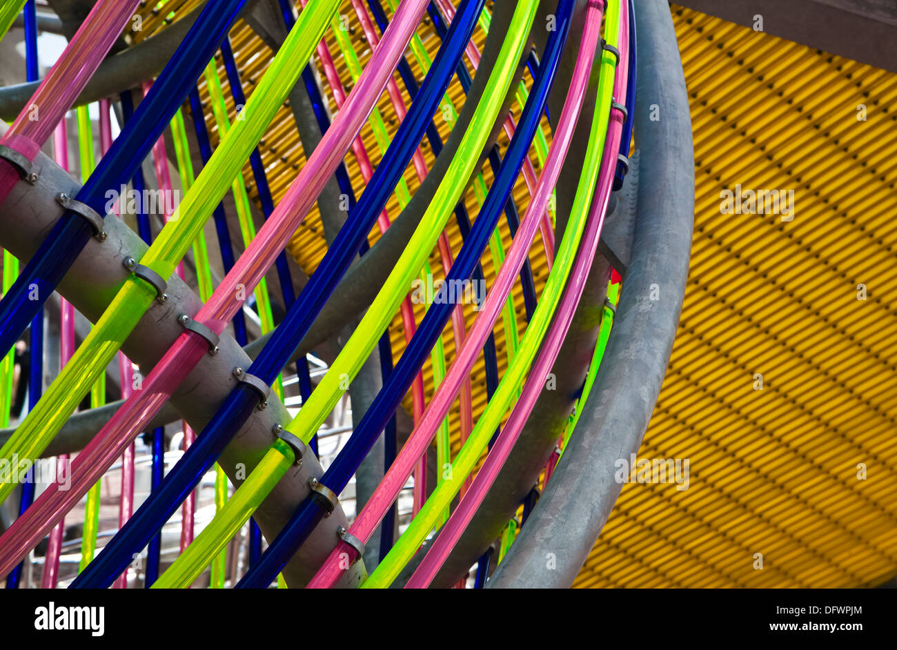 Section of coloured sculpture, Toronto, Canada Stock Photo - Alamy