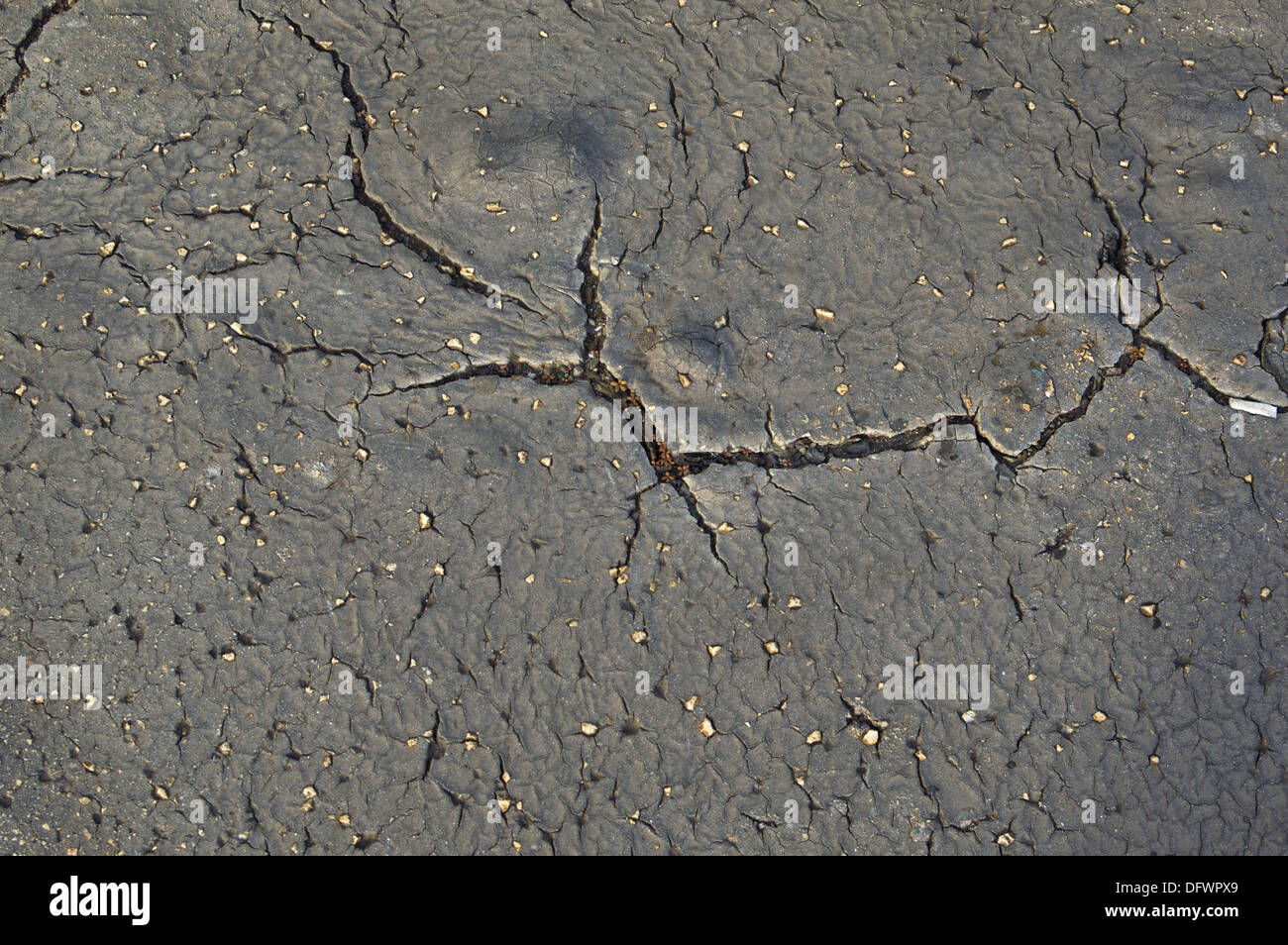 Old worn and cracked asphalt with cracks Stock Photo - Alamy