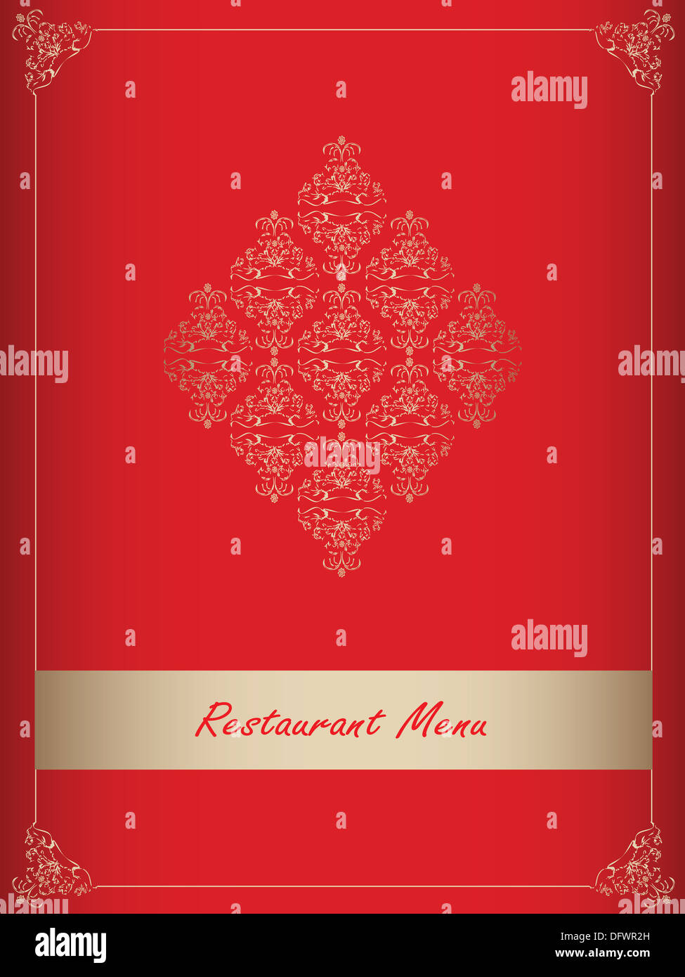 Special red restaurant menu design Stock Photo - Alamy