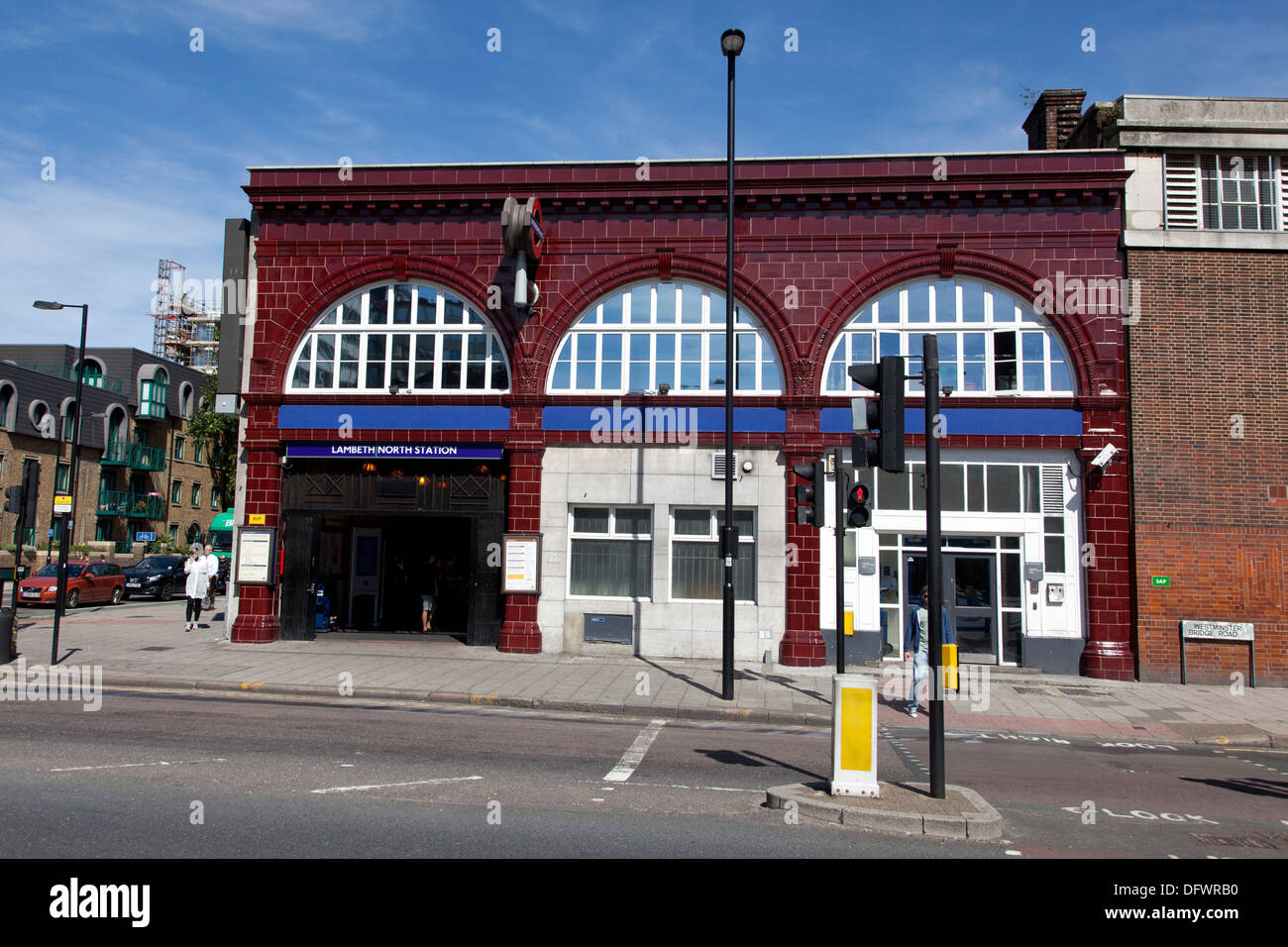 Lambeth North underground station designed by Leslie Green, London, UK ...