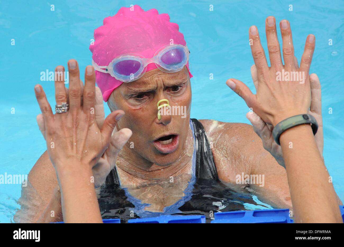 New York, NY, USA. 9th Oct, 2013. Diana Nyad at a public appearance for ...