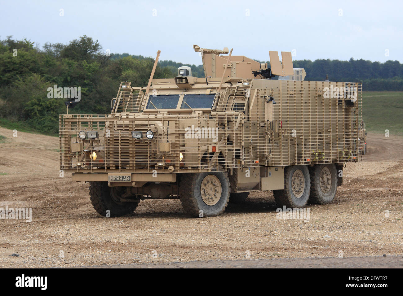 Mastiff PPV (Protected Patrol Vehicle) being demonstrated on Salisbury ...
