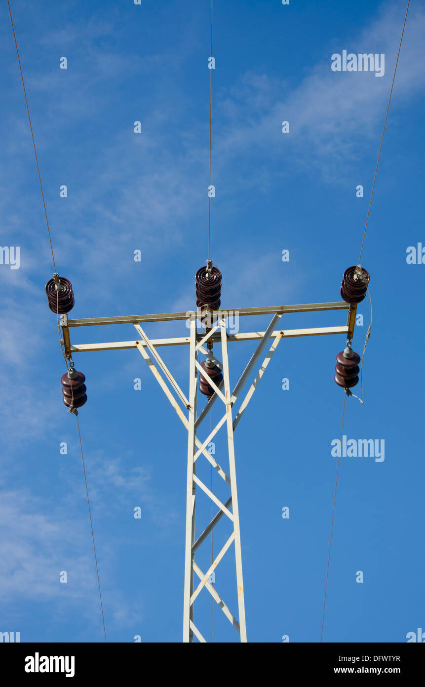 high voltage line Stock Photo - Alamy