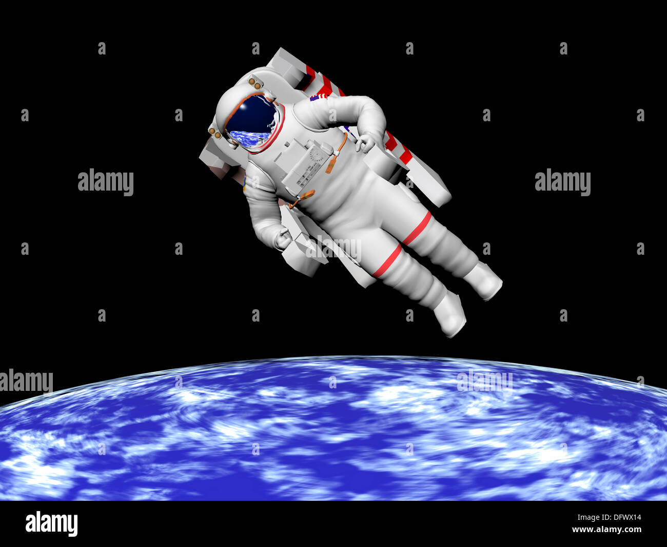 Astronaut floating in space hi-res stock photography and images - Alamy