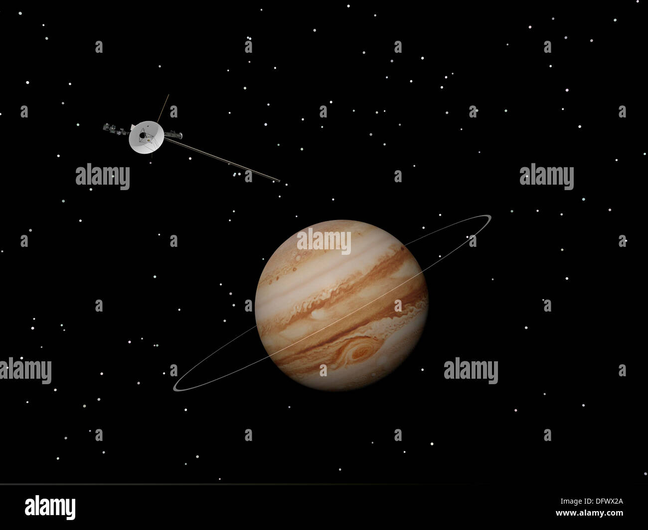 Voyager 2 Jupiter And Its Ring NASA's Voyager 2 Continues Its Journey