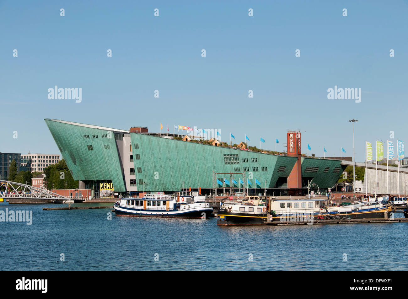 Science museum Nemo at the IJ Amsterdam, Netherlands Stock Photo - Alamy