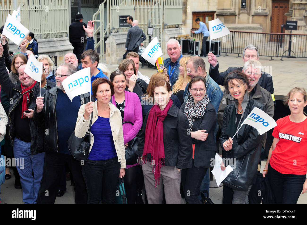 London UK 9th Oct 2013: The National Probation Service holds a protest ...