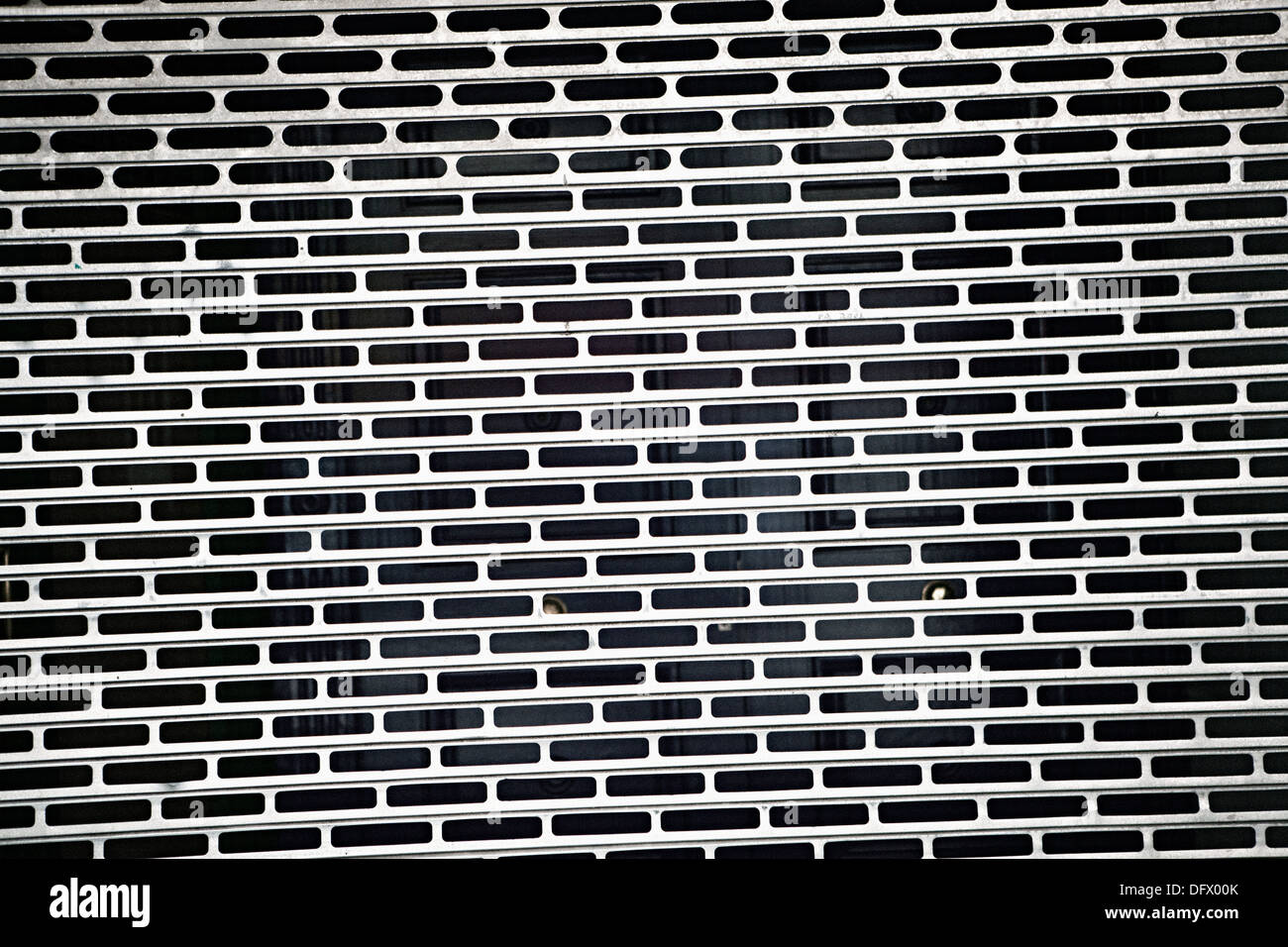Metal Security Gate, Close Up Stock Photo - Alamy