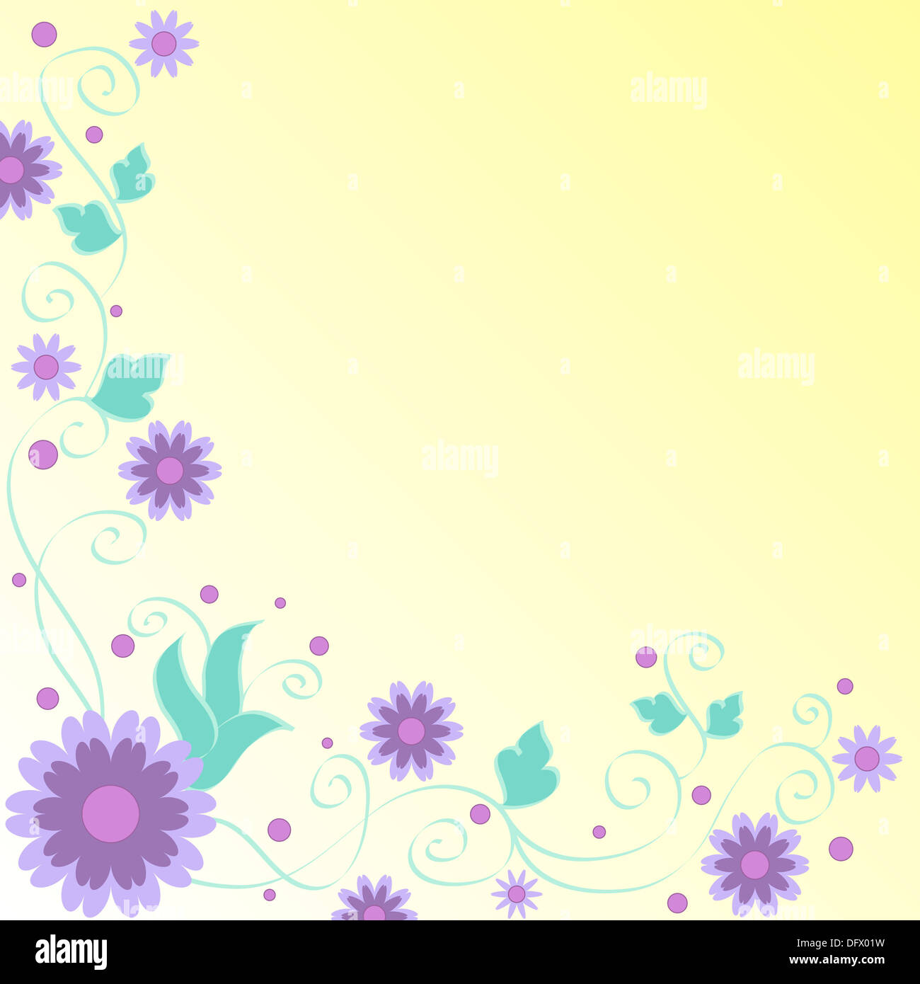 Floral border frame design hi-res stock photography and images - Alamy