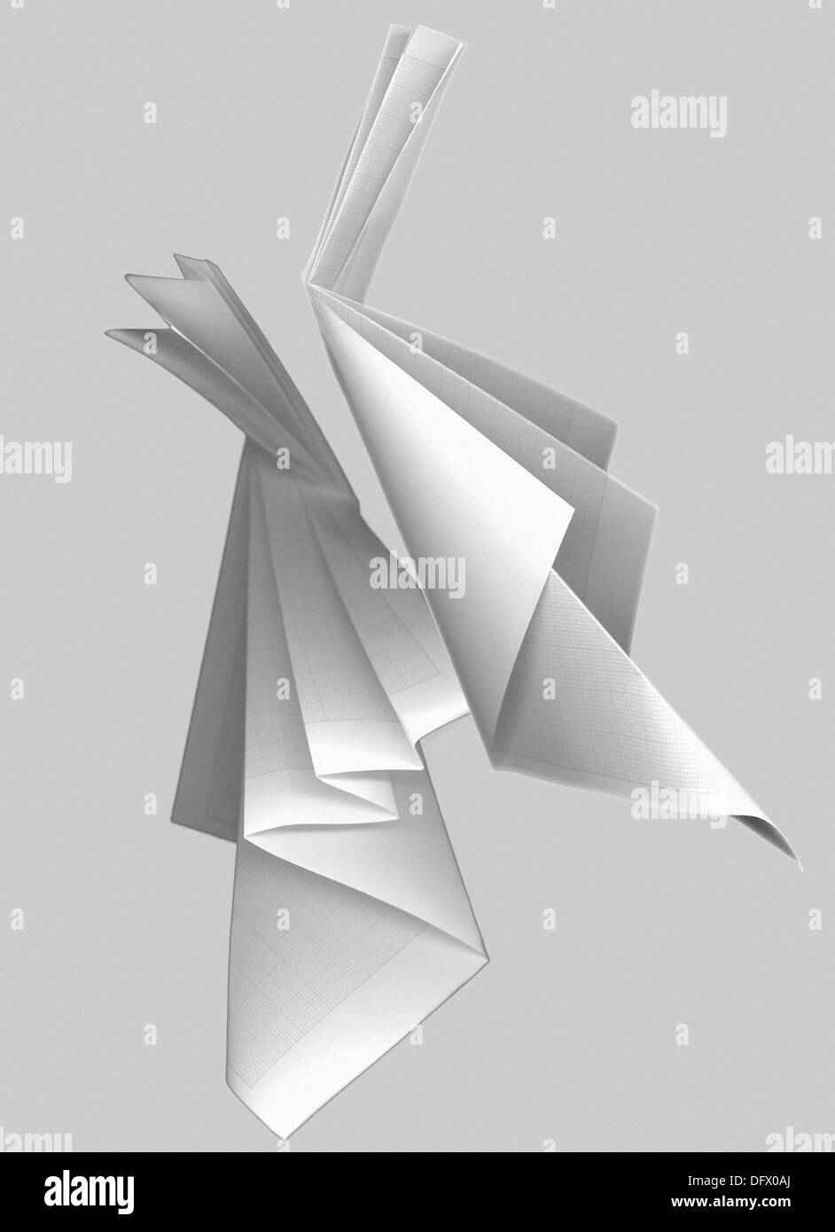 Folded papers Black and White Stock Photos & Images - Alamy