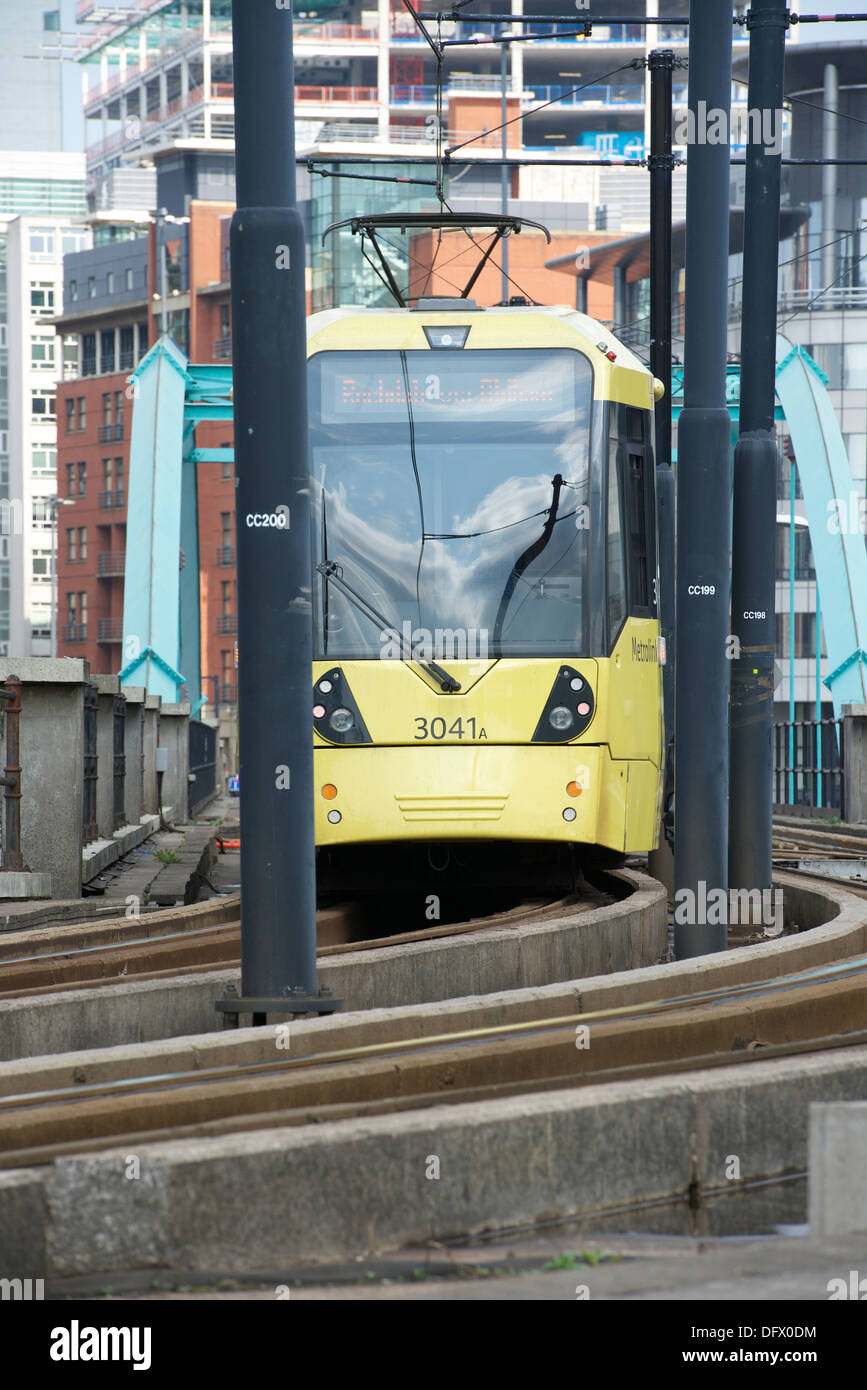 Metro link tram track manchester hi-res stock photography and images ...