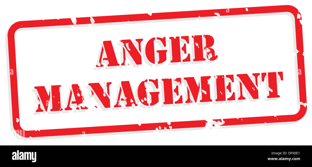 Anger management red rubber stamp vector for mental health concept ...
