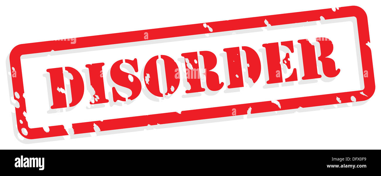 Disorder red rubber stamp vector for mental health concept Stock Photo ...