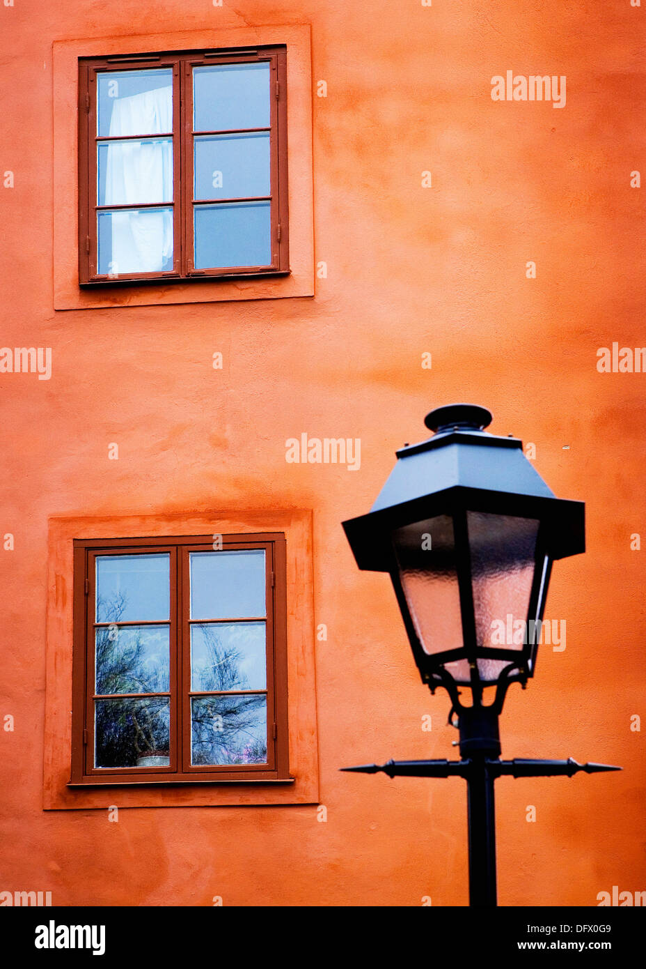 Orange color facade hi-res stock photography and images - Alamy