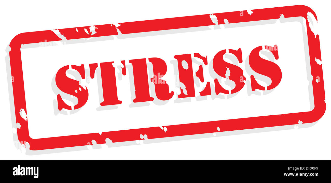 Stress red rubber stamp vector for mental health concept Stock Photo ...