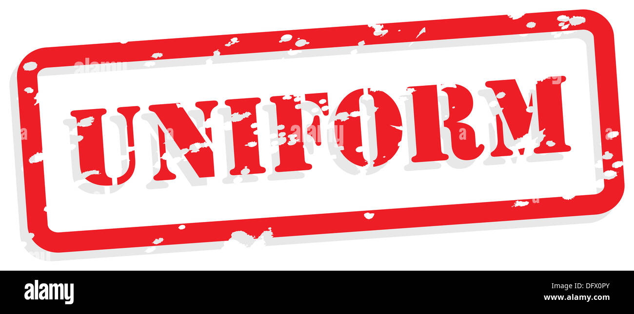 Uniform red rubber stamp in vector format Stock Photo - Alamy