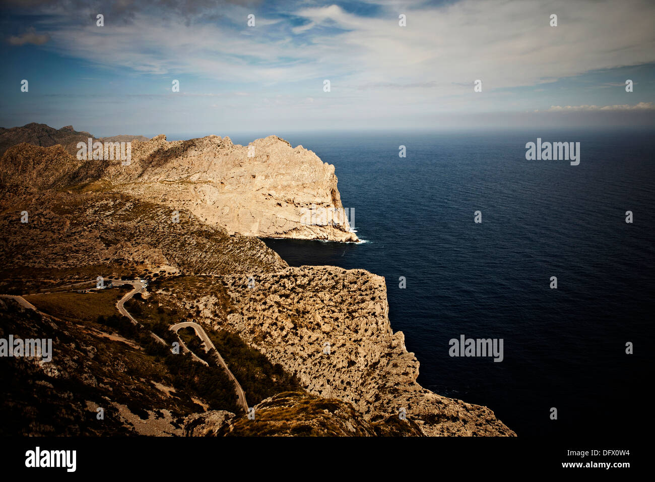 Coastal Cliffs and Blue Sea, Mallorca, Spain Stock Photo - Alamy
