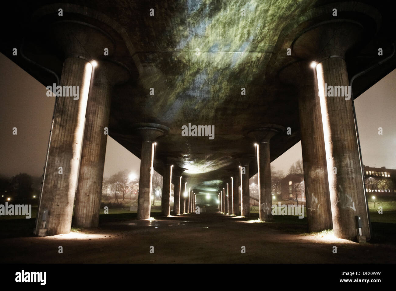 Underneath Highway Viaduct, Sweden Stock Photo - Alamy