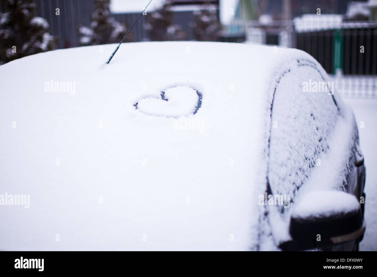 Windshield car heart hi-res stock photography and images - Alamy