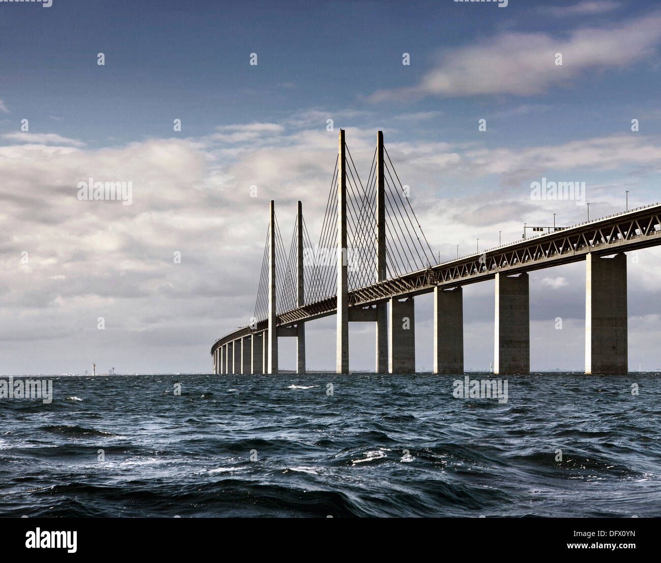 Oresund Bridge Connecting Sweden and Denmark Stock Photo - Alamy