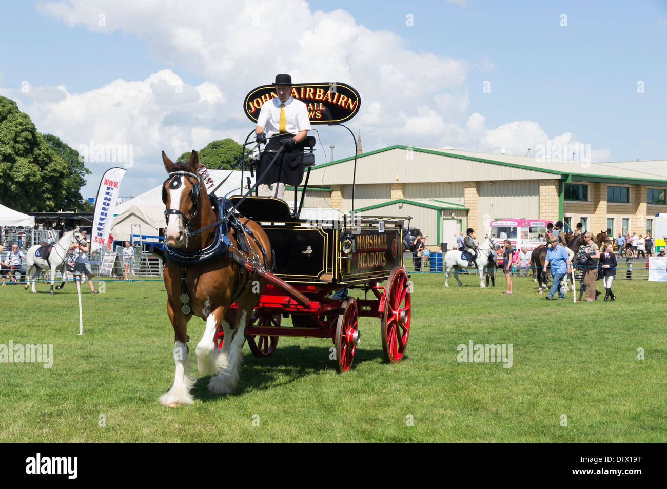 Border Union Show, Kelso, Scotland, annual event July - dray horses ...