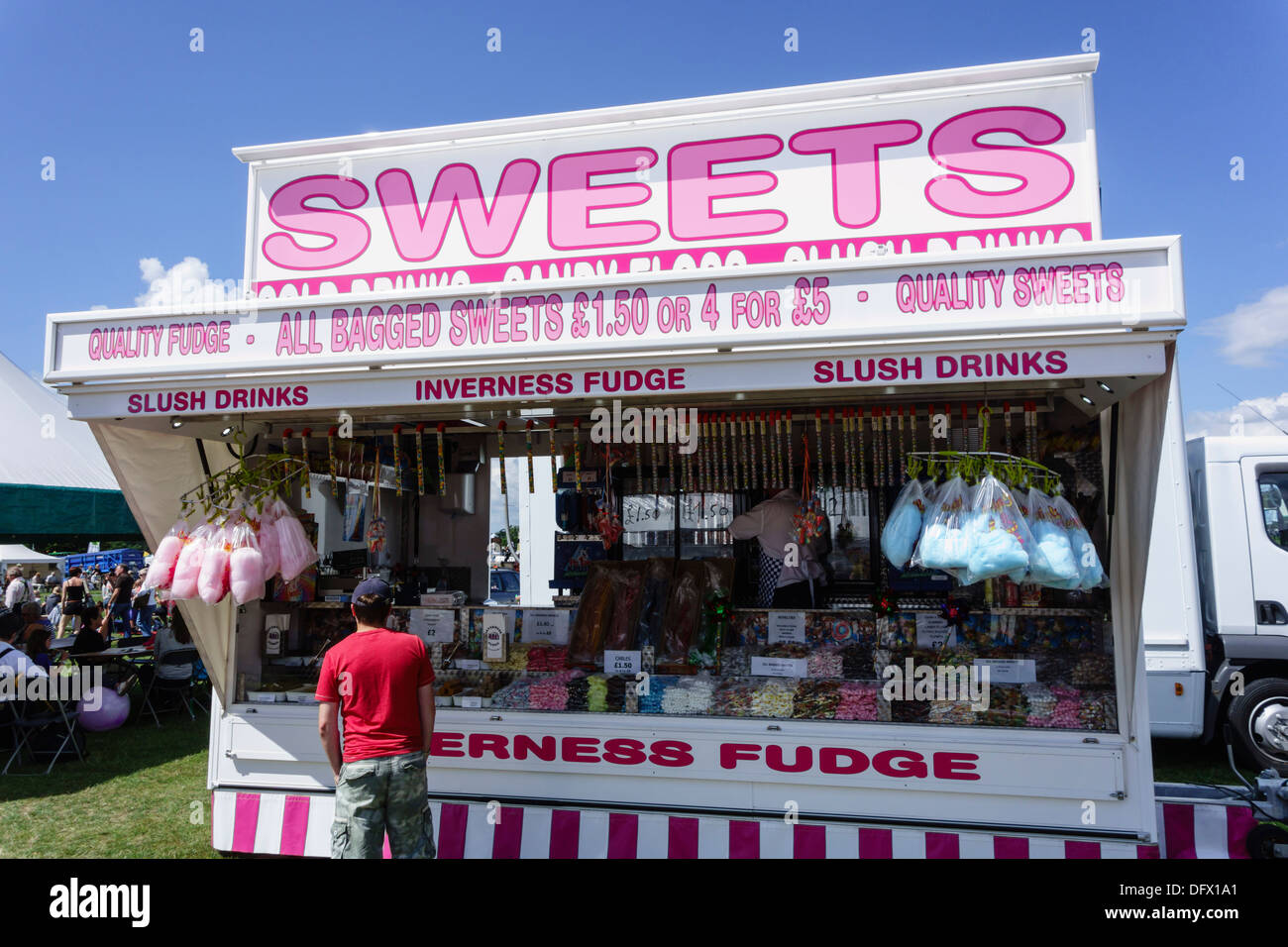 Kelso sweet candy stall hi-res stock photography and images - Alamy