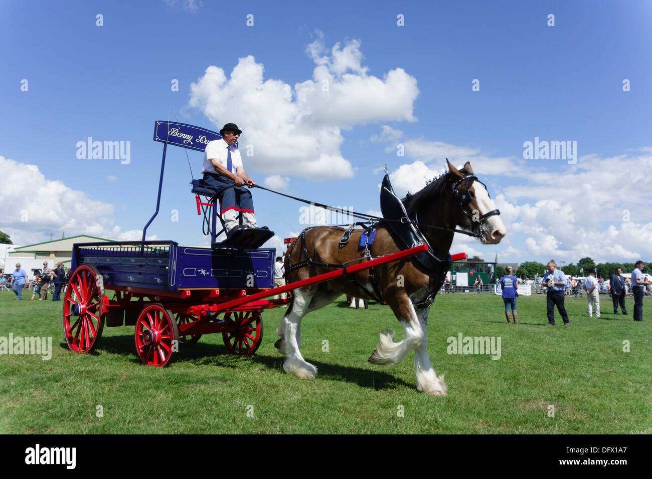 Border Union Show, Kelso, Scotland, annual event July - dray horses ...