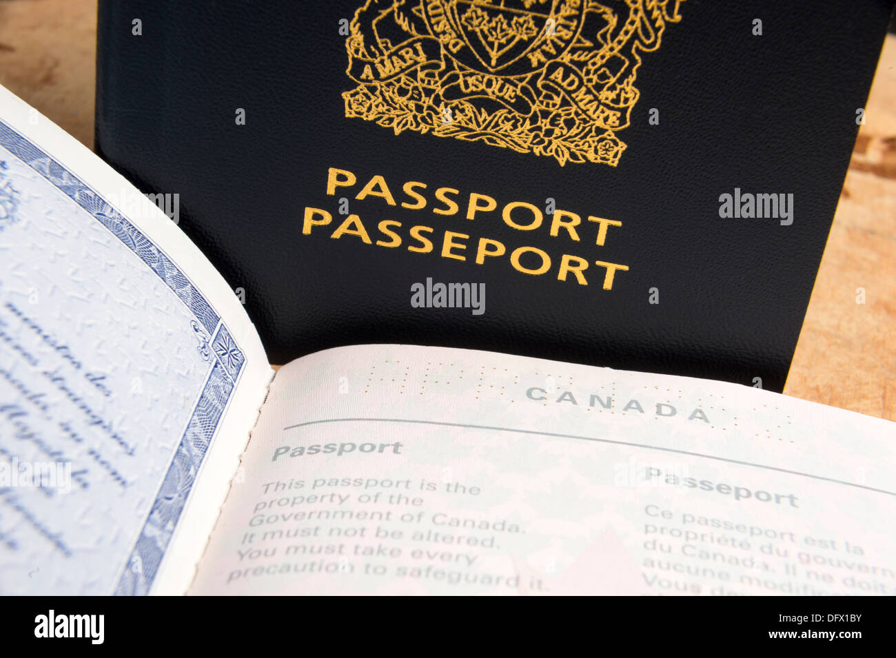 Canada passport security hi-res stock photography and images - Alamy