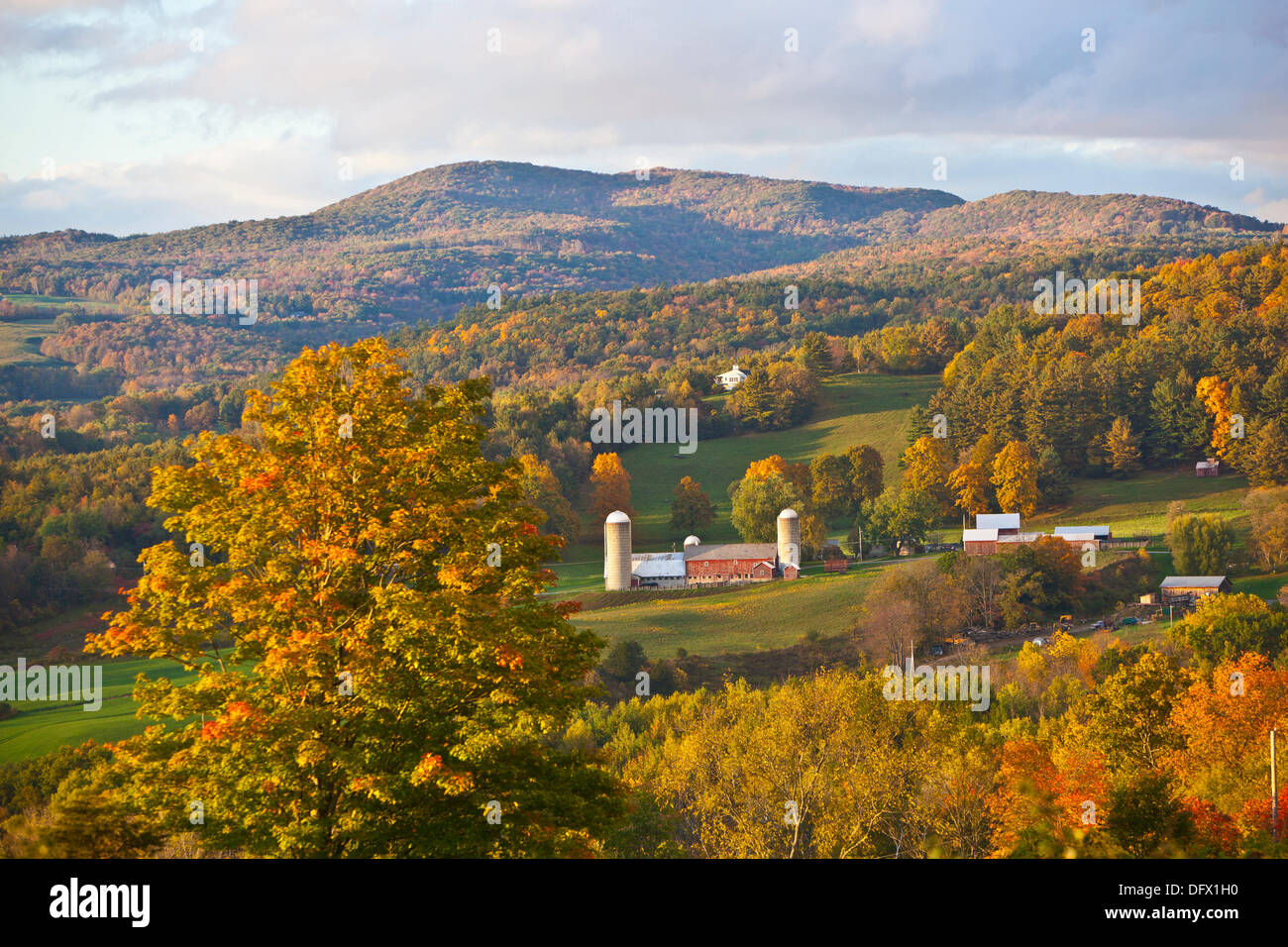 Pownal Valley near Pownal Center on US Rte 7 SW Vermont Stock Photo - Alamy