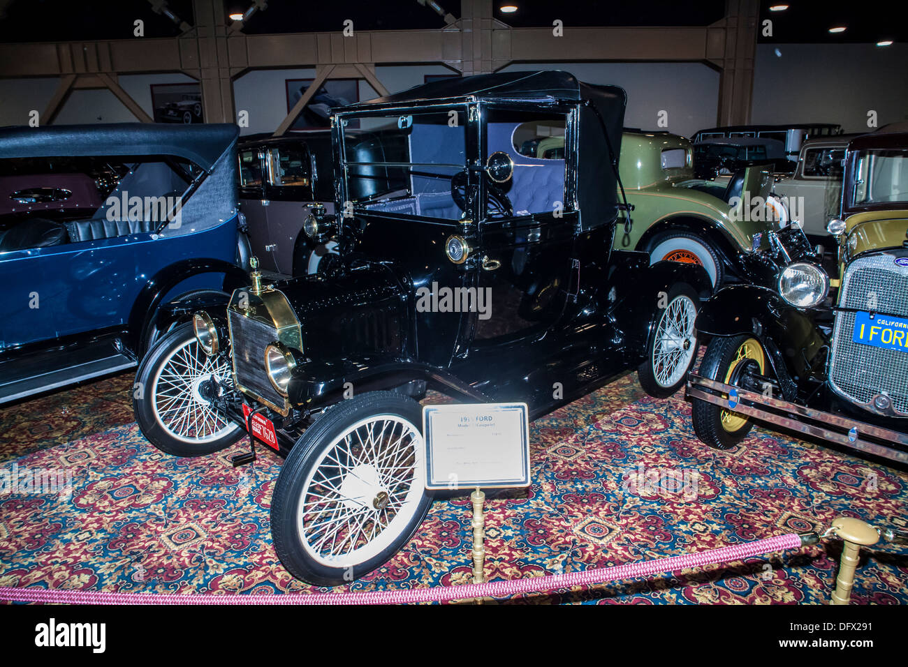 A 1915 Ford Model T couplet at the Nethercutt Collection in Sylmar ...
